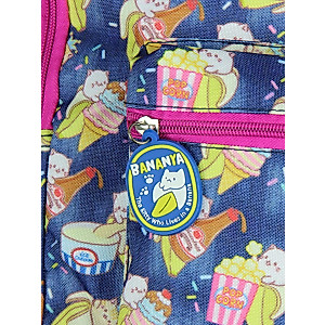 Bananya and Tora Cat with Sweet Treats Print Backpack