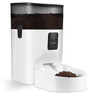 7L Smart Cat Feeder - WiFi Enabled Pet Food Dispenser for Cat and Dog Auto Timed Cat Feeder with App Remote Control|Programmable Timer|Voice Reorder| Portions Control for Up to 15 Meals per Day