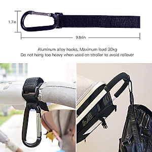 Evencaphy Stroller Gloves Universal Anti-Freeze Pram Hand Muffs Winter Gloves Pushchair Hand Warmers Water-Resistant with Stroller Hook, Grey