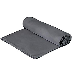 DECOSY Removable Duvet Cover for Weighted Blanket 丨 100% Cotton Duvet Cover 丨 Machine-Washable Cover for Heavy Blanket 丨 48"x72", Dark Gray