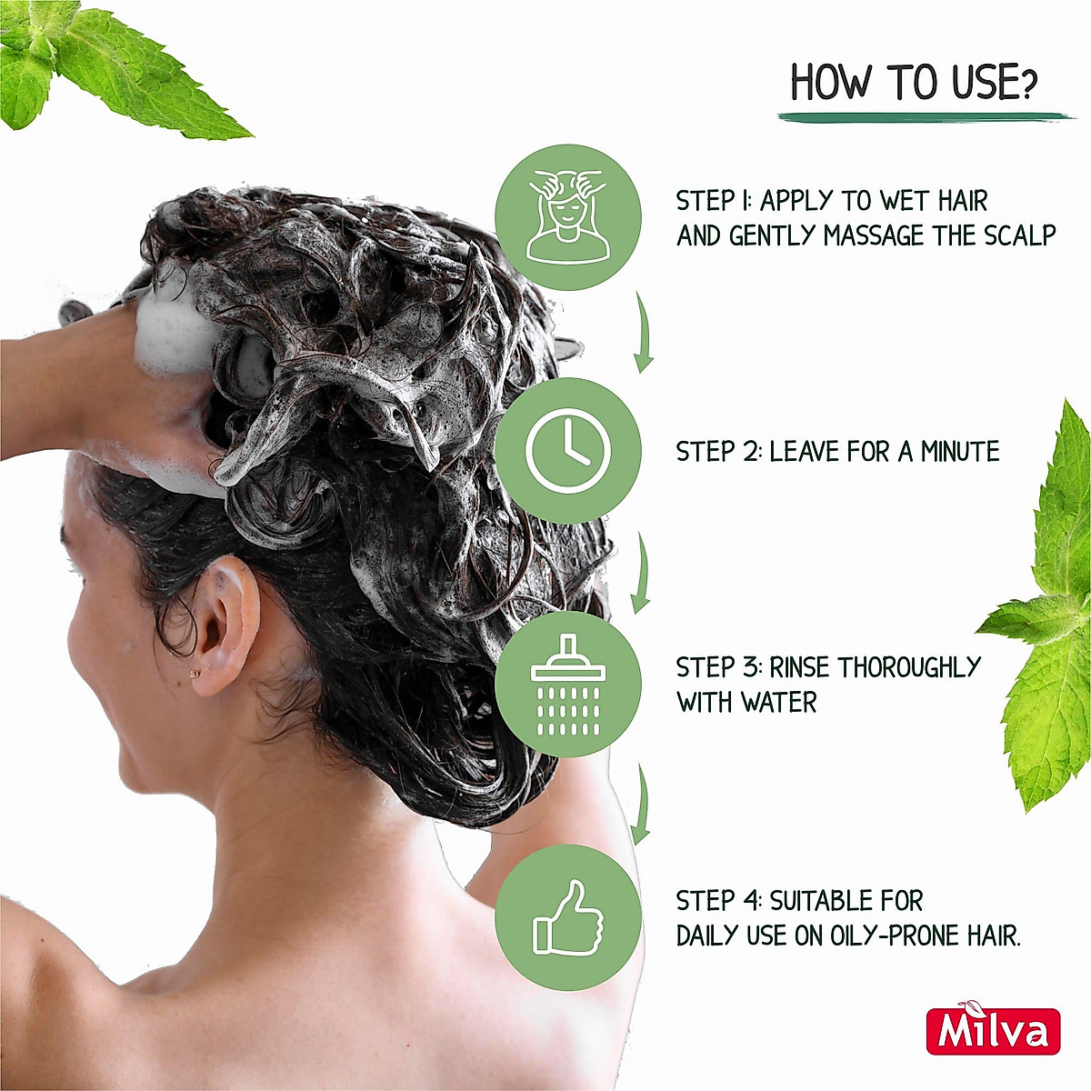 Nettle Shampoo - Helps Regulate Sebum Production, Reduce Dandruff & Ease Scalp Irritation - For Strong, Healthy Hair- 200ml