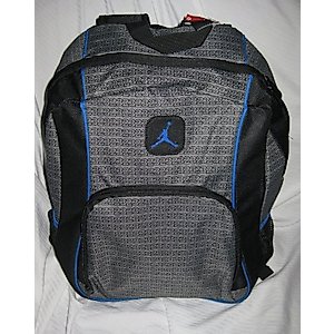 Nike Jordan Backpack Bookbag School Bag Laptop Bag Lt. Graphite Black Gray