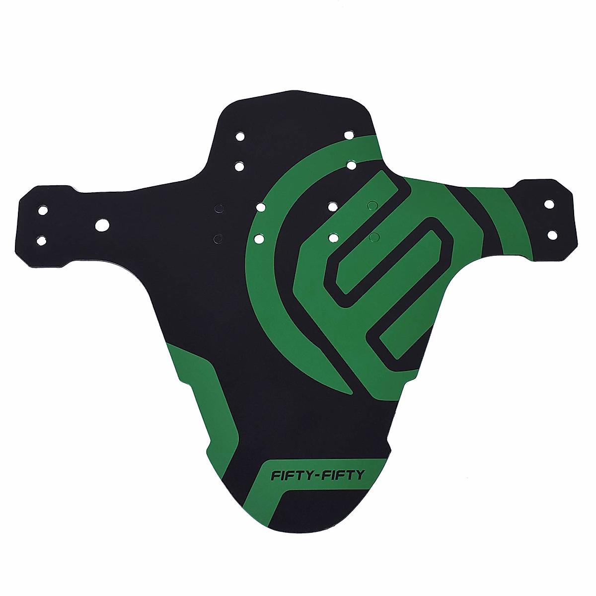 FIFTY-FIFTY Mountain Bike Fender, MTB Mudguard, Front and Rear Compatible, Fits 26", 27.5", 29", Plus Size and Fat Bike Wheel Sizes(Green)