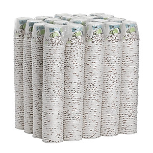 Georgia-Pacific Dixie PERFECTOUCH 10OZ Insulated Wrapped Paper HOT Coffee Cups, FIT Large LIDS, Coffee Haze, 1,000 Cups/CASE