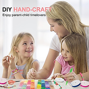 Redtwo 18000 Pcs Clay Beads Bracelet Making Kit, 3 Boxes 64 Colors Flat Polymer Heishi Beads Jewelry Making kit with Gift Pack, Friendship Bracelet Kits for Girls Ages 8-12