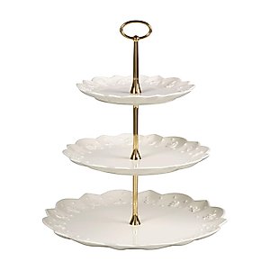 Villeroy & Boch - Delight Royal Classic présentoir, présentoir décoratif pour biscuits, gâteaux et petites parts de gâteau en porcelaine premium, blanc
