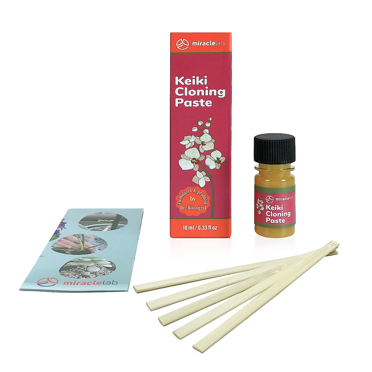 Miracle Lab Keiki Cloning Paste Special Cytokinin Formula Gives a New Baby Orchid (Keiki) in Weeks-Can Be Used on All Kinds of Orchids and Also House Plants (1 Pack)