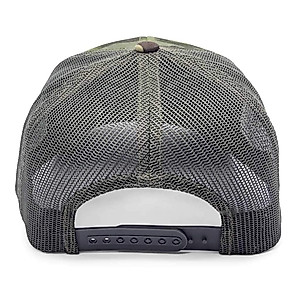 Pull Patch Multicam Camo Curved Bill Snapback Trucker Hat | Tropical Green & Green | 2x3 in Loop Surface for Patches