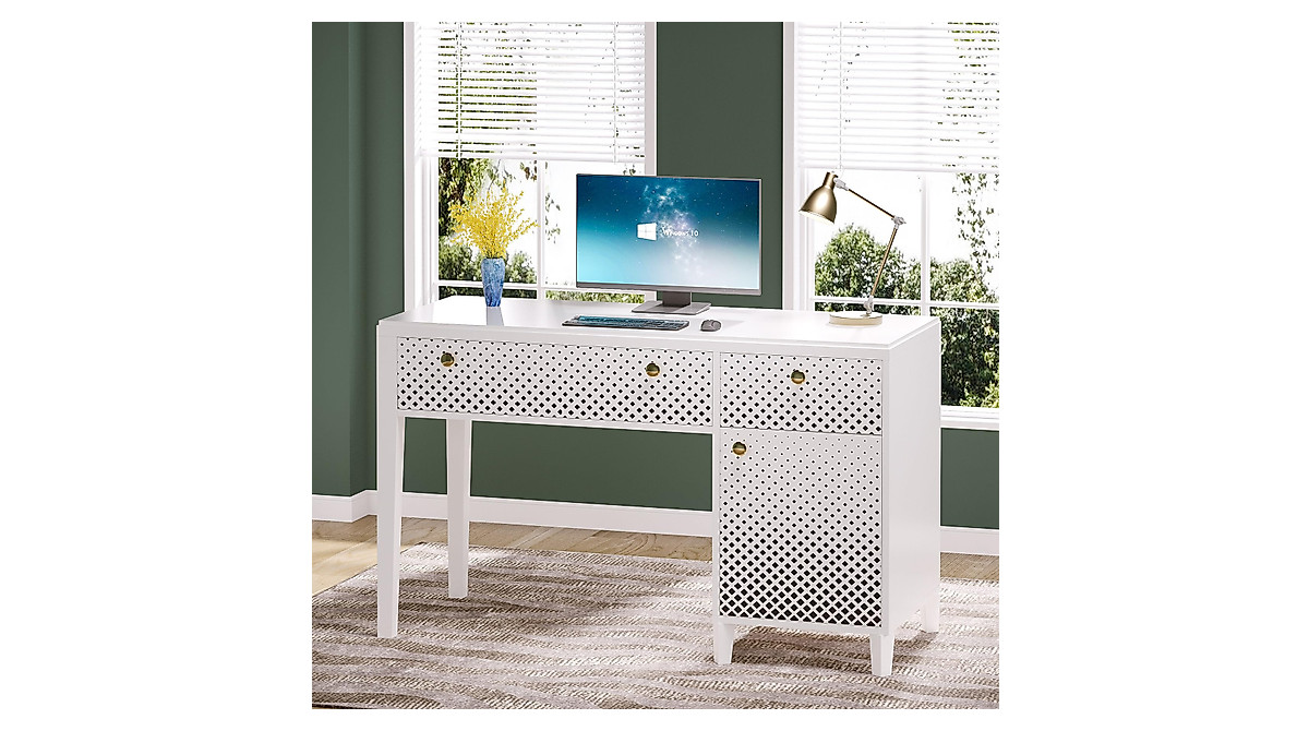 Modern 47" Tribesigns Computer Desk with Storage