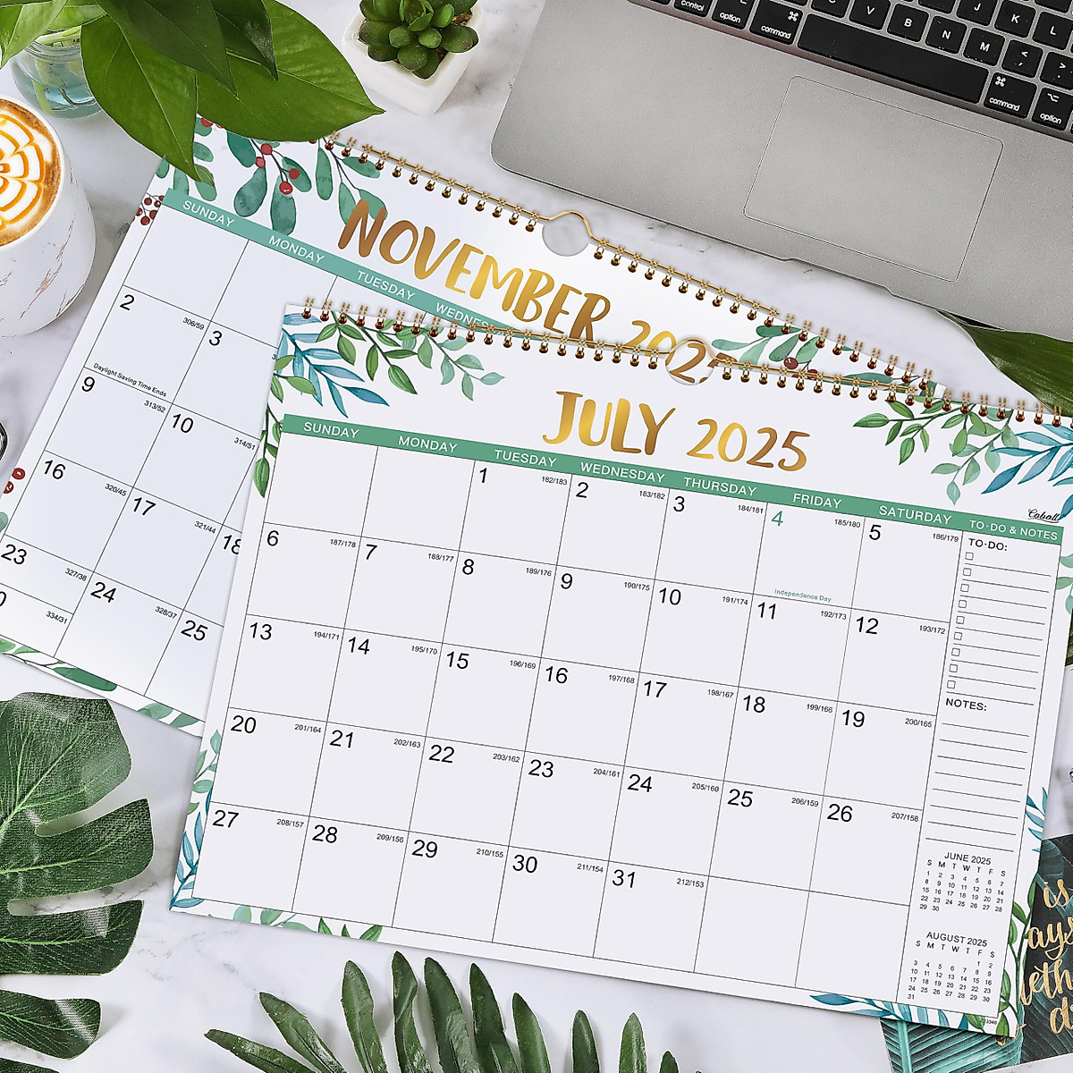 Wall Calendar 2023-2024 - Wall Calendar from March 2023 to June 2024, 11.5"x 15", Monthly Calendar 2023-2024 with Julian Dates, Twin-Wire Binding, Thick Paper Perfect for Office & Home