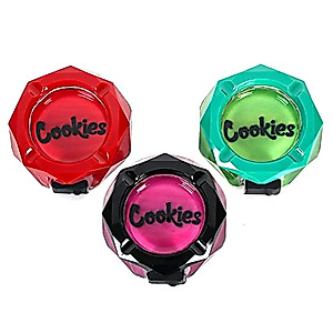 DonkeyGear Cookie Octagon LED Lightup Glow Party Ashtray (Green)