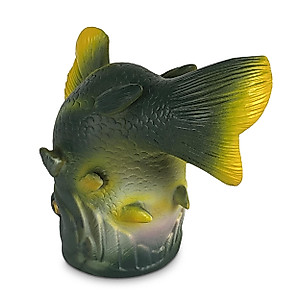 Rivers Edge Products Trailer Ball Cover, 1 7/8 to 2-Inch Trailer Hitch Ball Cover, Fishing Tow Ball Protector, Funny Towing, Trailer, Truck, or RV Accessories, Bass