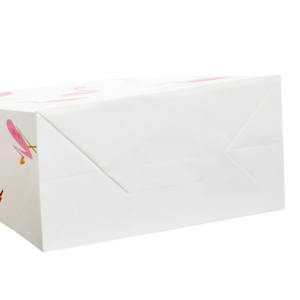 Sparkle and Bash Pink Flamingo Birthday Party Favor Gift Bags, Tropical Decorations (24 Pack)