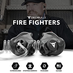 Decibullz - Custom Molded Security Radio Adapters, Thermo-Fit Earpieces Designed for Clear Acoustic Tube Radios (Awareness)