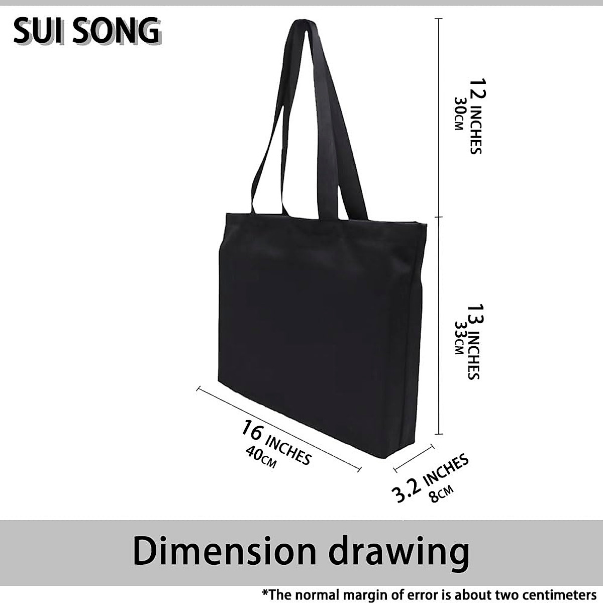 SUI SONG Reusable Lightweight Waterproof Grocery Bags, Shopping Bags, Environmental Bags, Tote Bags, Gift Bags