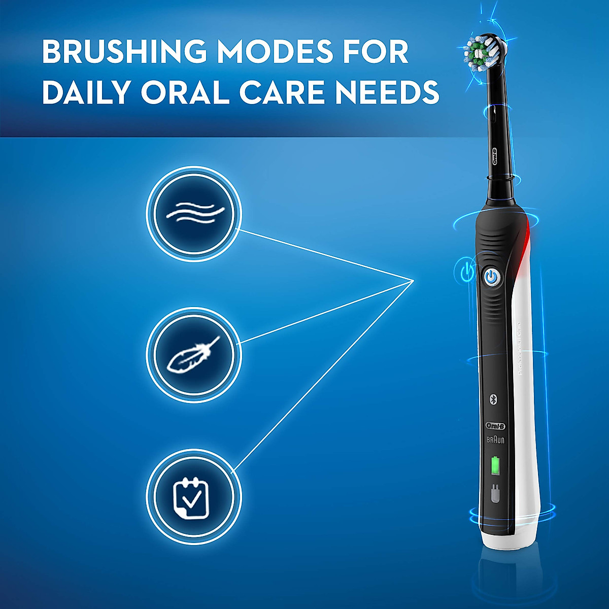 Oral-B Pro 3000 Smartseries Electric Toothbrush with Bluetooth Connectivity, Black Edition