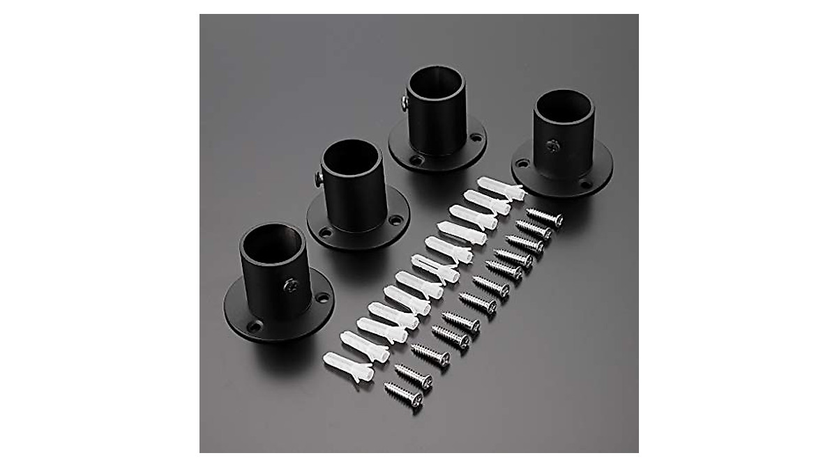 OwnMy 4-Pack Stainless Steel Pole Socket Brackets