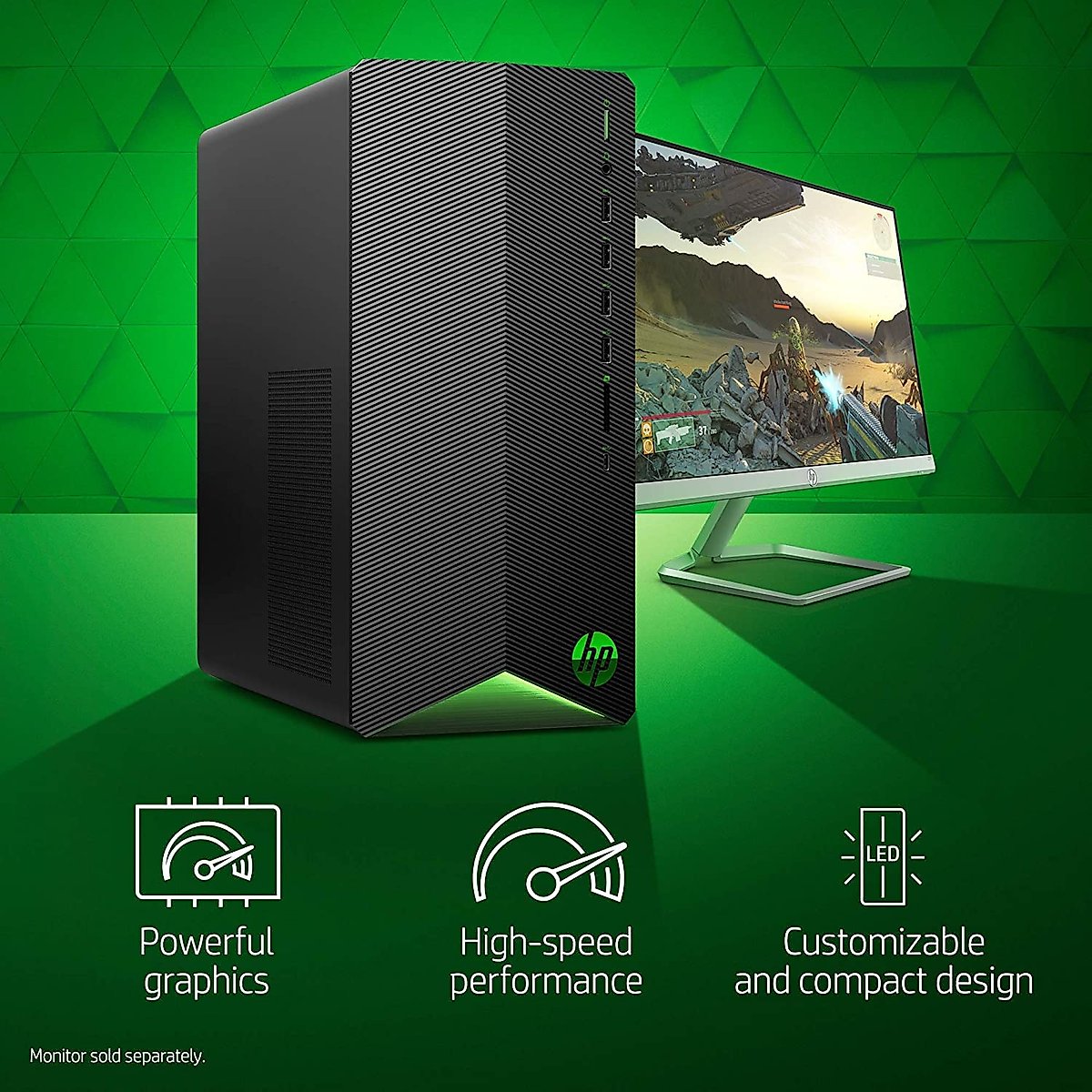 HP 2022 Pavilion TG01 Gaming Desktop - 10th Intel i7-10700F 8-Core CPU - 12GB Nvidia RTX 3060-32GB DDR4-1TB NVMe SSD + 2TB HDD - WiFi Bluetooth RJ45 - Windows 10 Pro w/ 32GB USB