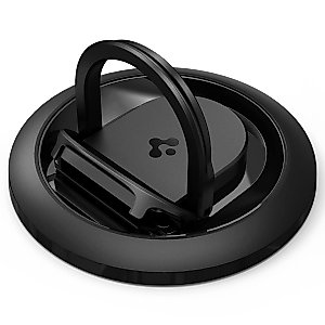 Spigen O-Mag Ring (MagFit) Camera Webcam Mount for MacBook, Magnetic Phone Holder Grip Designed for MagSafe (MacBook Pro, Air, iPhone 14 Pro Max, 14 Pro, 14 Plus, 14, 13 and 12 Series) - Black