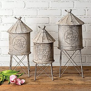 CTW Home Collection 440063 Set of Three Silo Containers