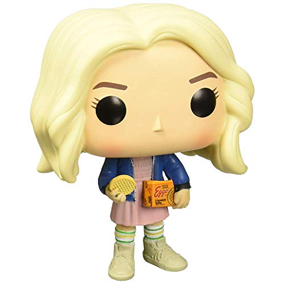 Funko POP [Stranger Things] - Eleven in Wig with Eggos Limited Edition Chase Pop! Vinyl Figure (Bundled with Compatible Pop Box Protector Case), Multicolor, 3.75 inches
