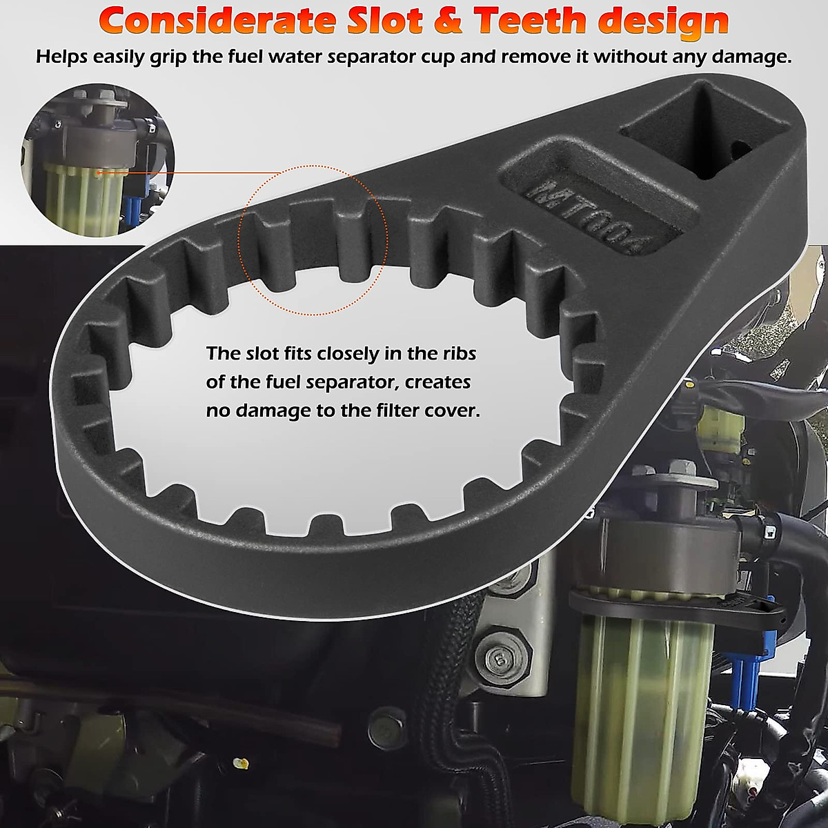 For 2006-2020 Yamaha Fuel Filter Water Separator Wrench, Similar to YB-ACC04 18-79815