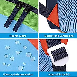 SHENHU Waterproof Kids Backpack Lightweight Kindergarten SchoolBag Bookbag Preschool Bag with Buckles,Laces for Boy Girl