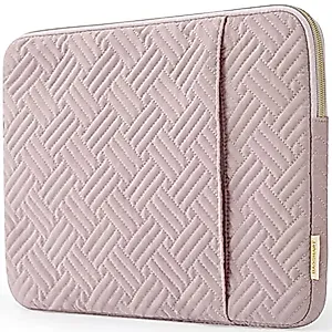 Laptop Sleeve,BAGSMART Laptop Case Cover Compatible with 13-13.3 inch Notebook,MacBook Air,MacBook Pro 14 Inch,Computer,Water Repellent Protective Case with Pocket,Pink