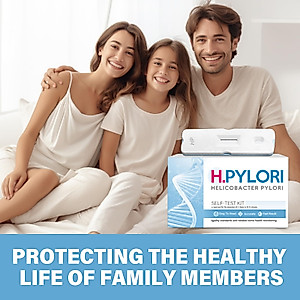 HANASCAR H Pylori Test Kit, Helicobacter Pylori Test Kits at Home, 99.5% Accuracy, Results in 10-15 Minutes, Easy to Use