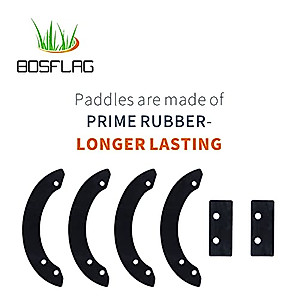 BOSFLAG HS520 Paddles with 22431-V10-013 Belt Replaces Honda 06720-V10-030, 06720-V10-020, 22431-V10-003 for Honda HS520a Paddles, Honda HS720 Paddles, HS520, HS520A, HS520AA, HS720AA 20" Snow Blowers
