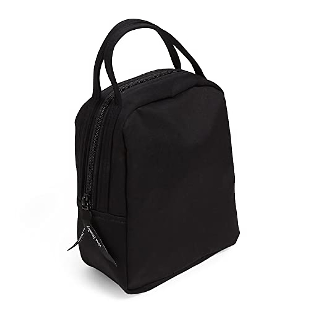 Vera Bradley Women's Cotton Lunch Bunch Lunch Bag, True Black - Recycled Cotton, One Size