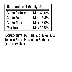Good'n'Fun Chicken Liver Twists, Dog Chew Sticks, Premium Pork Hide and Chicken Liver Inside, 6 Count