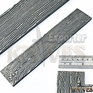 Handmade billet damascus steel billet Custom Hand Forged Damascus Steel Straight Line Billet for Knife Making
