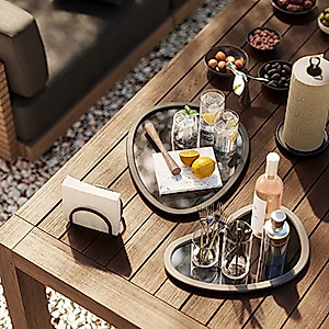 Umbra Hub Serving Trays, Set of 2, Charcoal/Grey