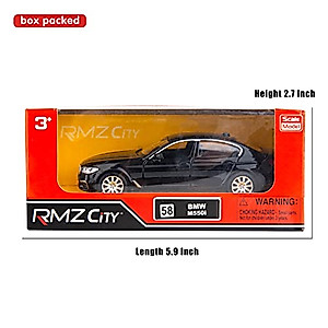 RMZ City BMW M550i Car Model 1:36 Diecasting Alloy Toy Car, Pull Back Vehicles Toy Car for Toddlers Kids Boys Girls Gift Black