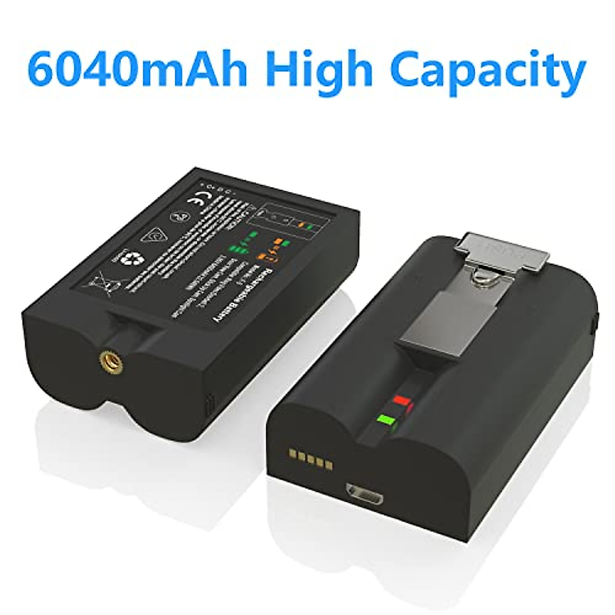 Replacement Battery Compatible with Ri ng Camera, for Video Doorbell Camera 2/3/3+/4, Spotlight Camera, Upgraded Batteries 6040mAh 3.65V Camera Indoor and Outdoor (Not for Stick Up Cam)
