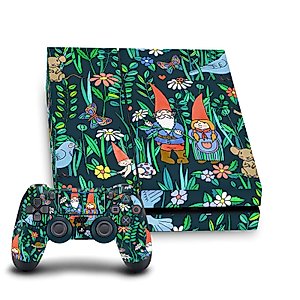 Head Case Designs Officially Licensed Micklyn Le Feuvre Gnome Family Love Art Mix Vinyl Sticker Gaming Skin Case Cover Compatible With Sony PlayStation 4 PS4 Console and DualShock 4 Controller Bundle