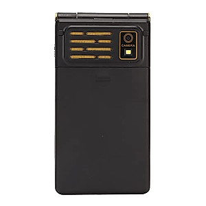 Elderly Mobile Phone, 2.8 Inch Large Screen Senior Flip Cell Phone Home Number Big Font MP3 MP4 Automatic Timing for Home (Tarnish Color)