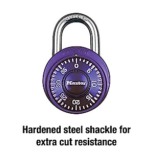 Master Lock 1526D Locker Lock Combination Padlock 1 Pack Purple