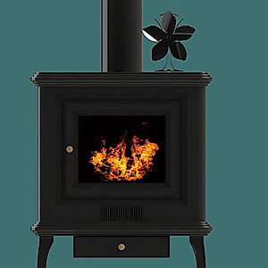 Fireplace Fan,Wood Stove Fan,Winter Home 5 Blades Heat Powered Stove Fan for for Wood Burning Stove/Pellet/Log Burner/Fireplace
