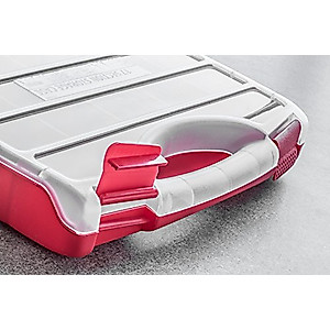 SE Red Organizer/Storage Container with Lid and 17 Compartments - 87118DB