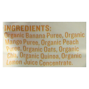 Pumpkin Tree Peter Rabbit Organics Super Oats & Seeds, Puree Squeeze Pouch, Banana & Mango, 4 Ounce (Pack of 10)