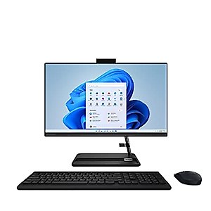 Lenovo IdeaCentre AIO 3i - 2023 - All-in-One Computer – Wireless Mouse & Keyboard Included - 21.5” Full HD – HD Camera - Windows 11 Home – 8GB Memory – 256GB Storage - Intel Core i3-1115G4 - Black