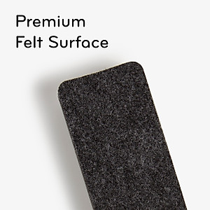 U Brands Magnetic Dry Erase Board Felt Eraser, 2"x5"x1", White, Lightweight Modern Design