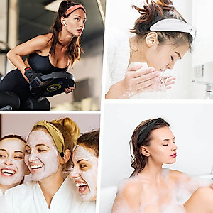 DIYDEC 7PCS Knotted Headbands for Women, Fashion Hairbands for Girls Wide Elastic Non Slip Top Knot Hair Hoops Head Bands Accessories