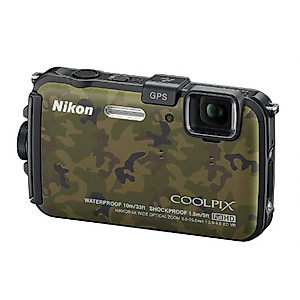 Nikon COOLPIX AW100 16 MP CMOS Waterproof Digital Camera (Camouflage)