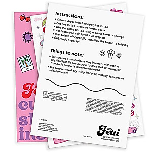 xo, Fetti Pink Bachelorette Temporary Tattoos - 46 Foil Styles | Bachelorette Party Decoration, Bach Party Favor, Girly Y2k, Cute