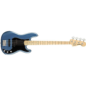 Fender American Performer Precision Bass, Satin Lake Placid Blue, Maple Fingerboard