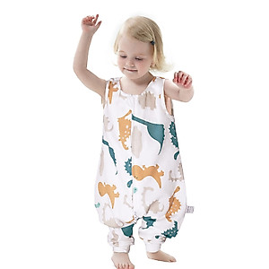 ililmmoe Baby Sleep Sack with Feet Muslin Original Cotton Sleeping Bag Wearable Blankets Non Sleeves 6months-4Y