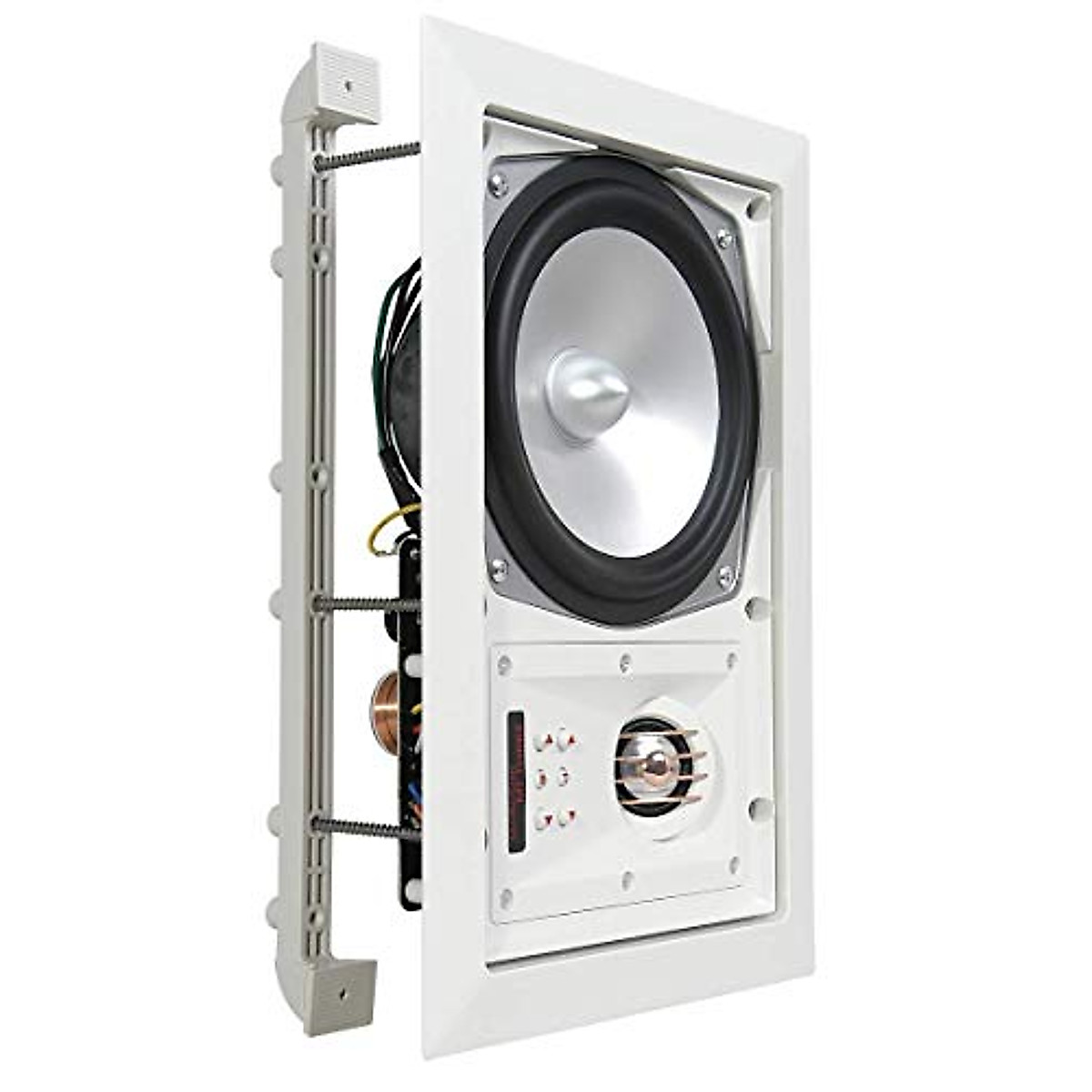 SpeakerCraft MT6 Three - in-Wall or Ceiling Speaker Includes White Grill - (Multipack of 2 Pair, 4 Speakers Total)